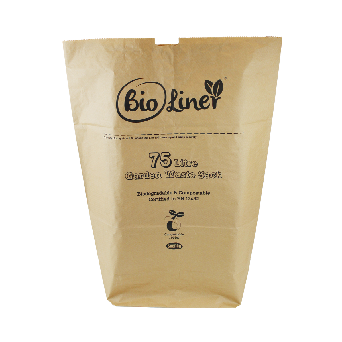 75L BioLiner Paper Compostable Garden Waste Sacks – All-Green
