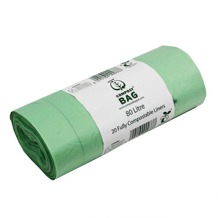 80L Compost Bag Large Compostable Swing Bin/Dustbin Bag Liners – All-Green