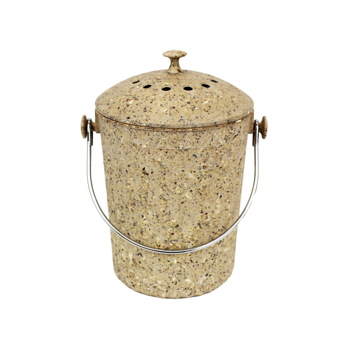 Eddingtons Brown Eco-Friendly Natural Fibre 4.5L Compost Pail – All-Green