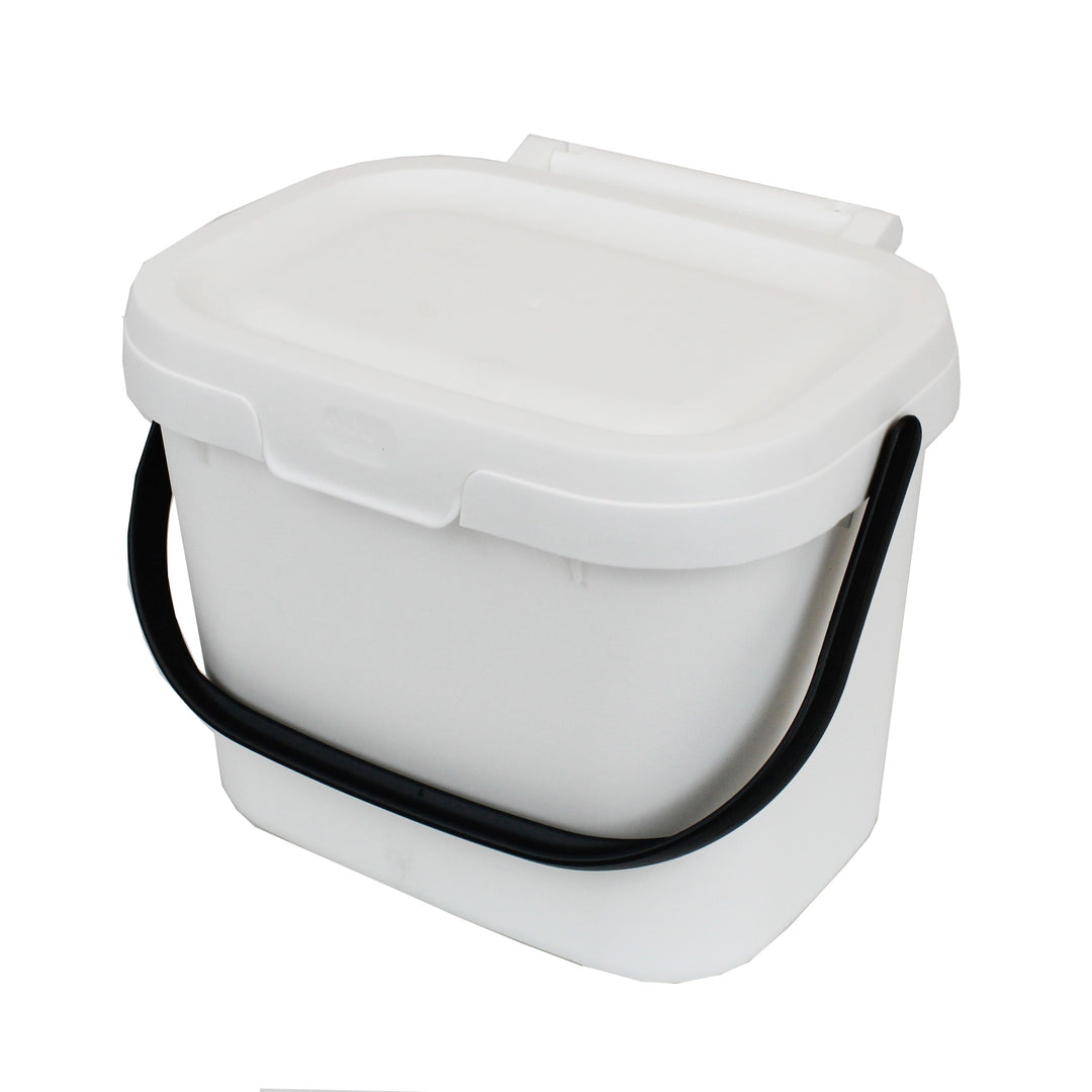 White Addis Kitchen Caddy for Food Waste & Storage – All-Green