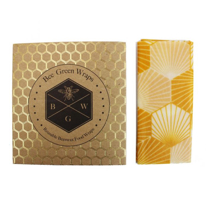 Bee Green Small Hexagonal Design Reusable Beeswax Food Cover – All-Green