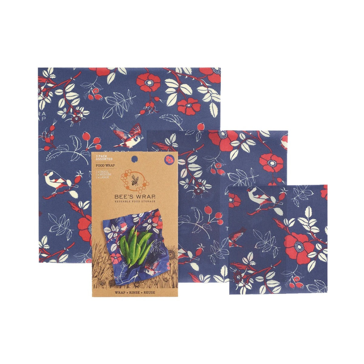 Bee's Wrap Botanical Beeswax Wraps - Assorted Pack of 3 – All-Green