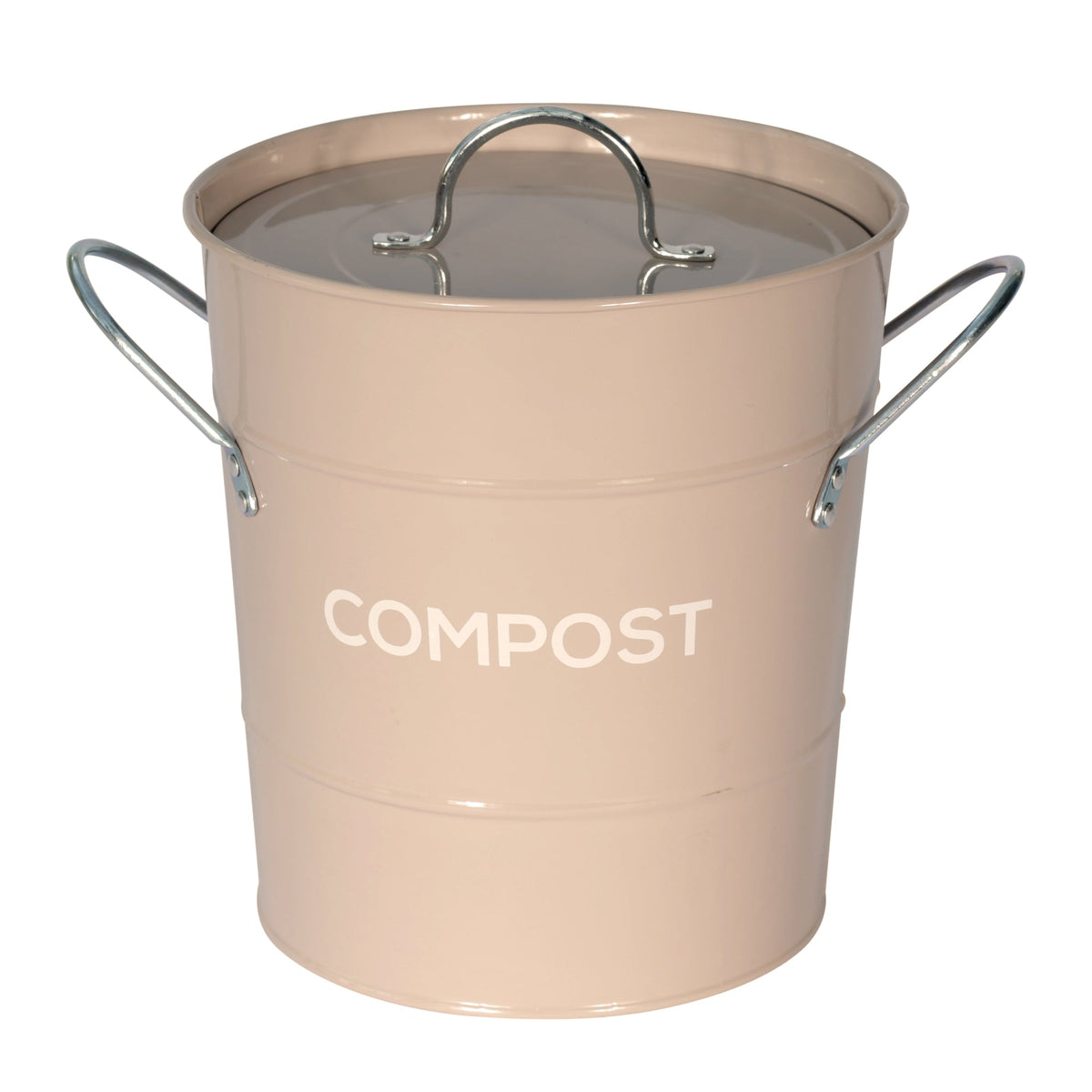Coffee Brown Metal Compost Pail – All-Green
