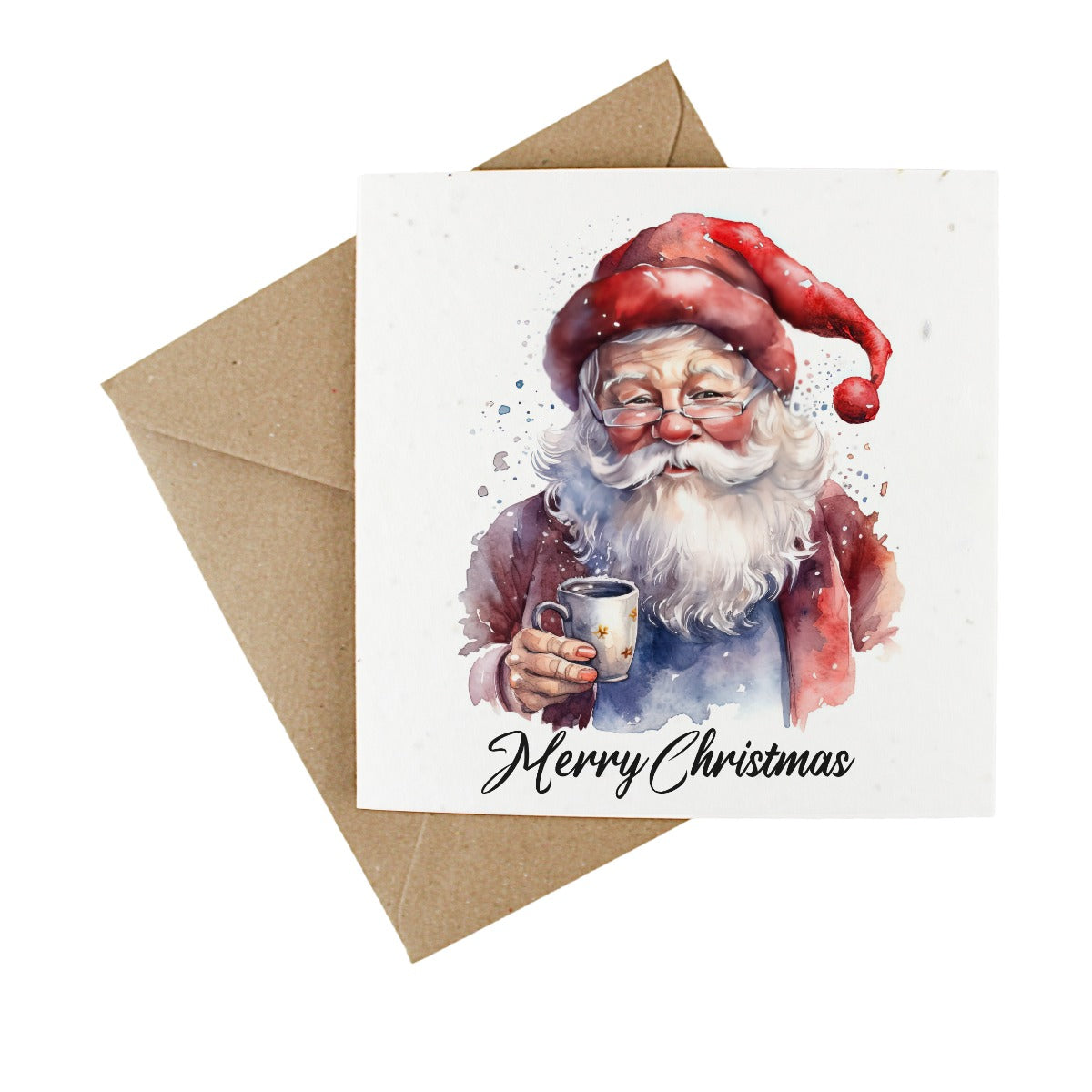 Easy Eco Red Father Christmas Wildflower Plantable Christmas Card – All ...