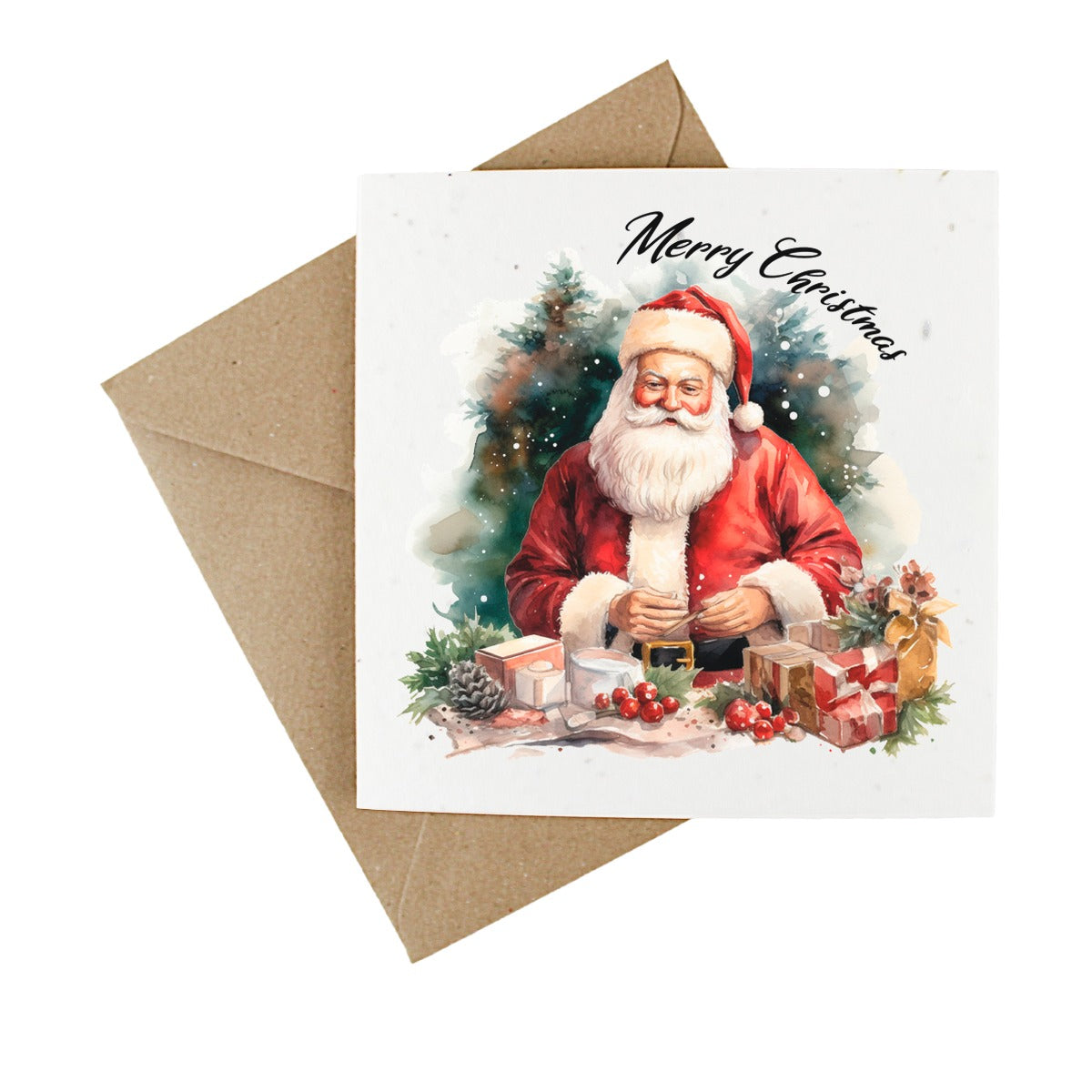 Easy Eco Traditional Father Christmas Plantable Wildflower Xmas Card ...