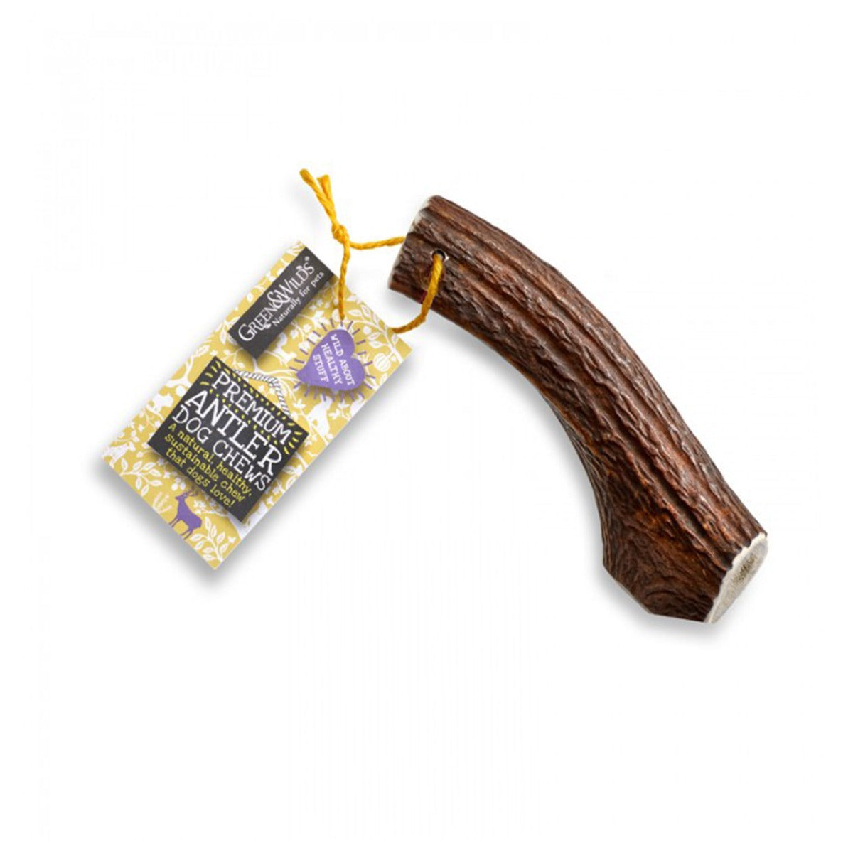 Green & Wilds Original Antler Dog Chew - Small, from All-Green with ...