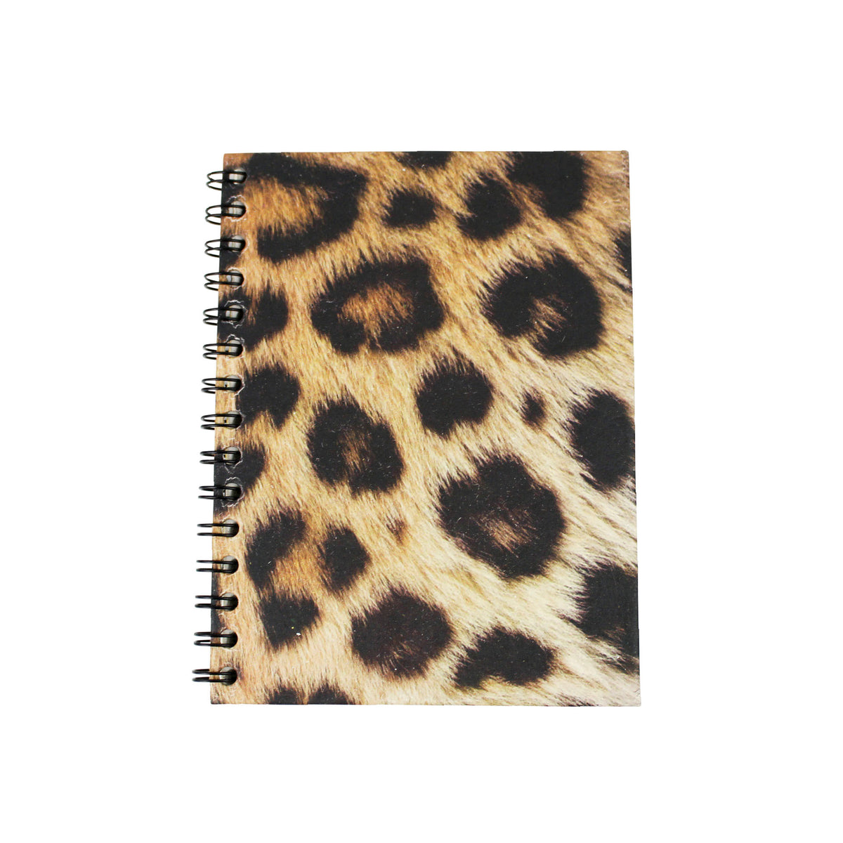 Elecosy Leopard Print Design Large Spiral Fair Trade Notebook – All-Green