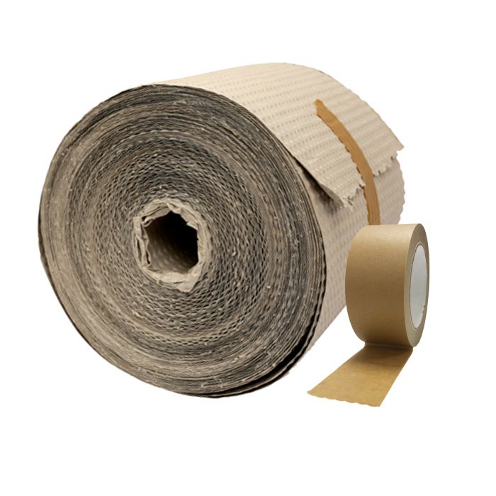 Paper Bubble Wrap & 1 Roll of Self-Adhesive Paper Packaging Tape – All ...
