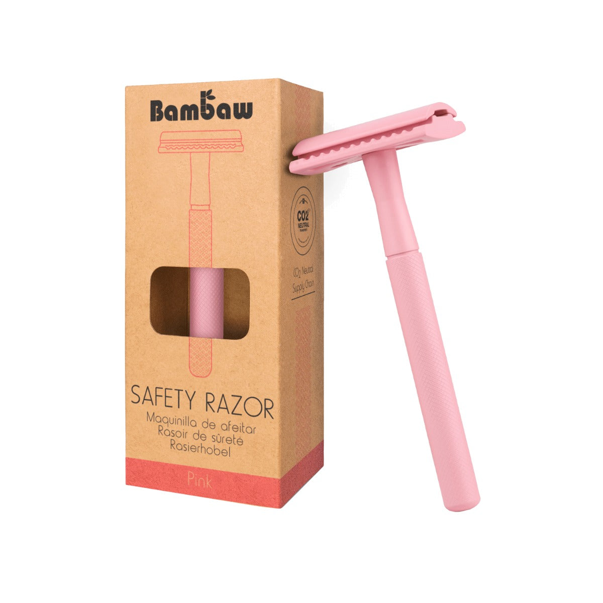 Bambaw Metal Eco Safety Razor - Pink | All Green – All-Green