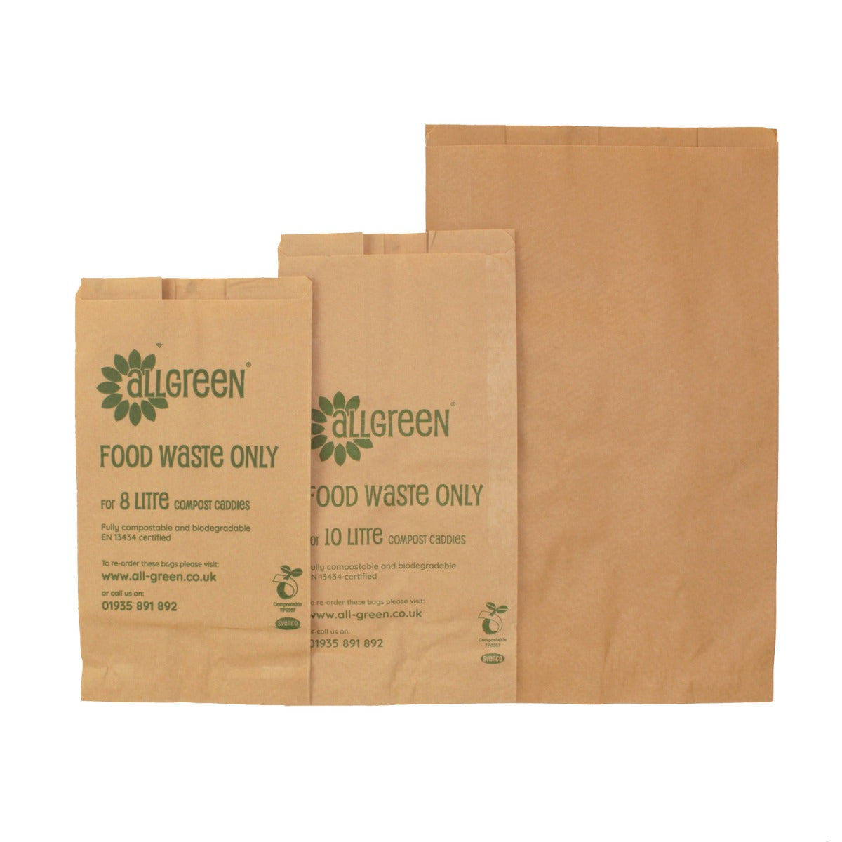 Sample Compostable Ecosack Paper Bag Pack - 8/10/25L – All Green