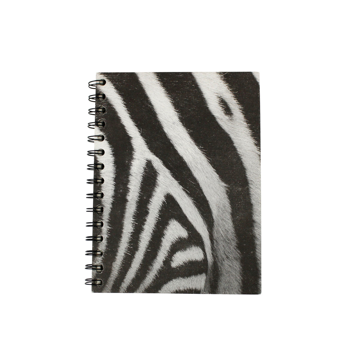 Elecosy Zebra Print Design Large Spiral Fair Trade Notebook – All-Green